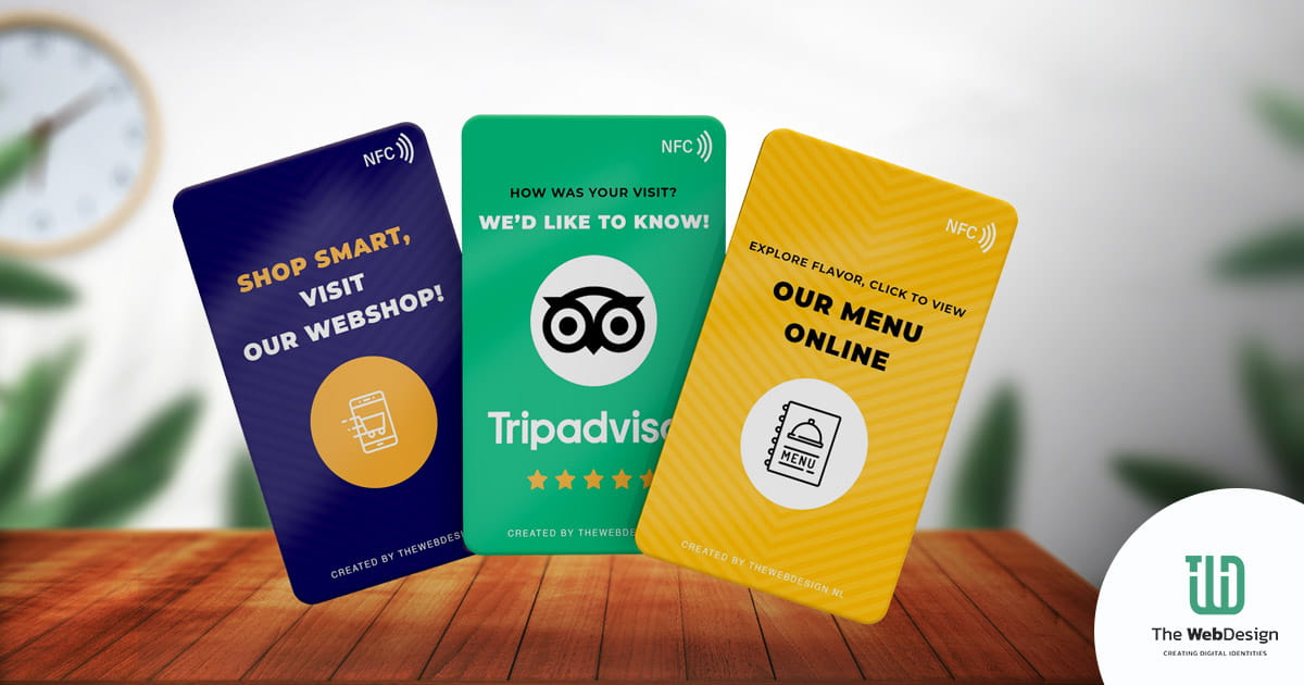 Shop NU NFC-kaarten, Standaard/display En Telefoonlabel